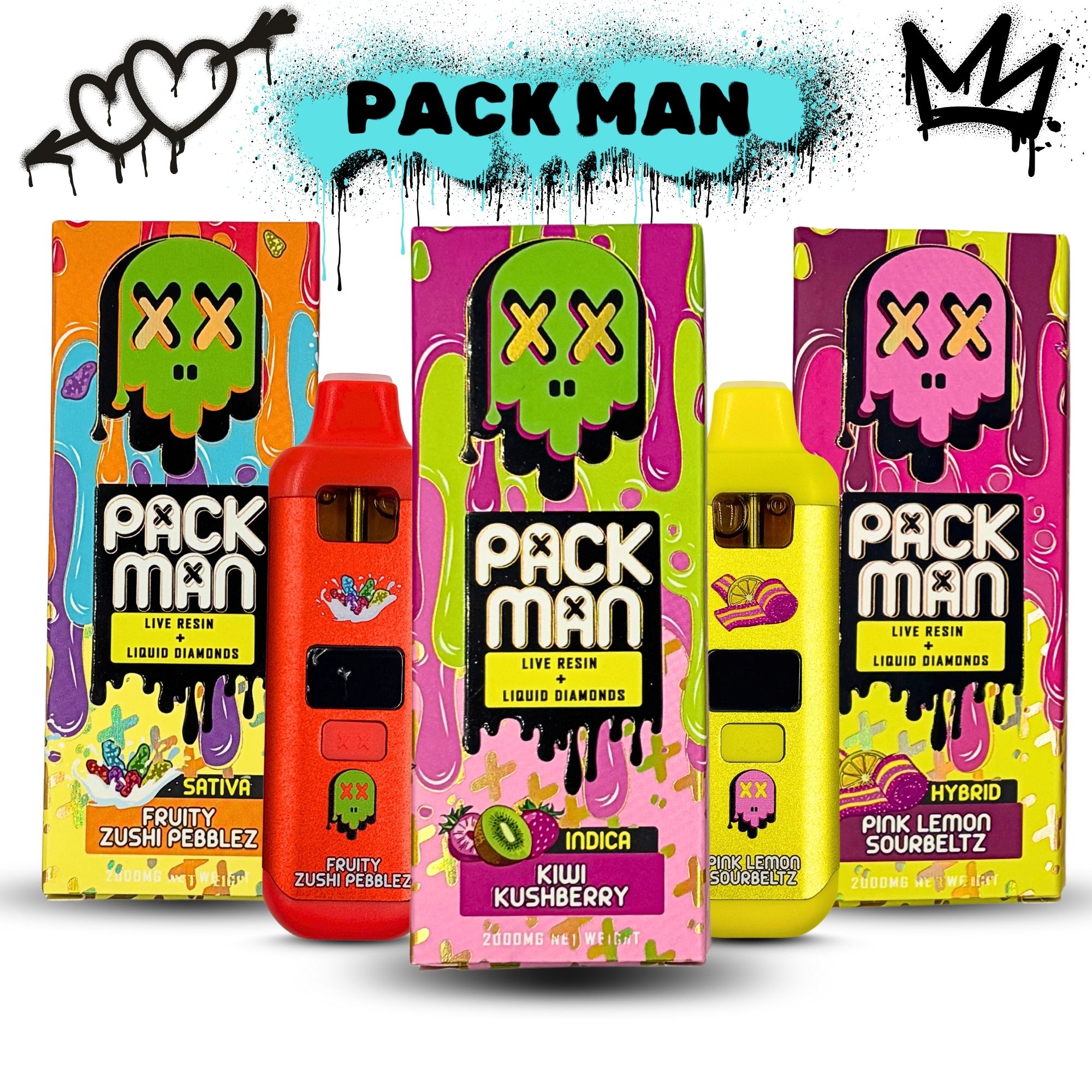 Pack Man 2G Disposables – Live Resin + Liquid Diamonds | Premium ...